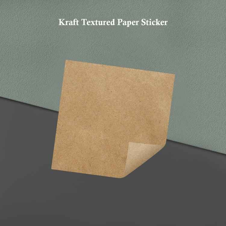 Kraft Textured Paper Stickers (SQUARE) – Chosen Print